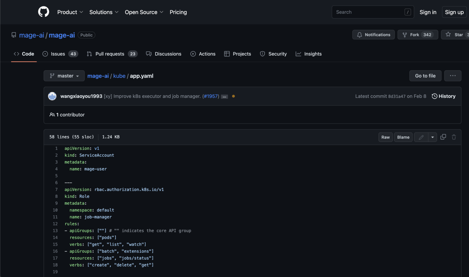 Mage – Database Tutorial